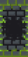 Smashing Mossy Cobblestone Minecraft Banner