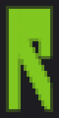 Letter r Minecraft Banner