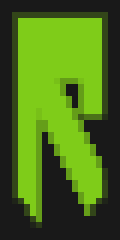 Lime Letter R Banner Minecraft Banner