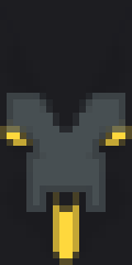 Netherite armour with golden stand Minecraft Banner