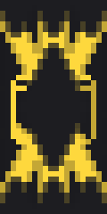 gold trimmed black shield (better on shield) Minecraft Banner