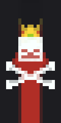 King Skull With a Cape Minecraft Banner