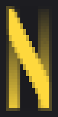 Yellow N Minecraft Banner