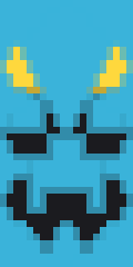 blue oni Minecraft Banner
