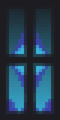 Blue lantern glow Minecraft Banner