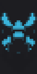 Blue Spider Minecraft Banner