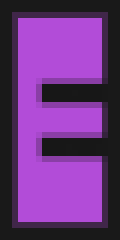 letter e Minecraft Banner