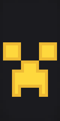 Capa preta/creeper Minecraft Banner