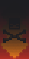 Hell skeleton Minecraft Banner