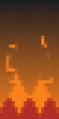 Orange/Red fire Minecraft Banner