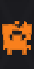 Orange Creeper Inkblot Minecraft Banner