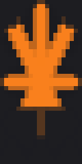 Orange maple leaf Minecraft Banner
