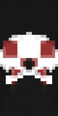 evil human skull Minecraft Banner