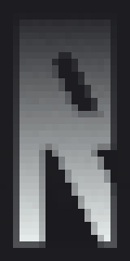 White R Minecraft Banner