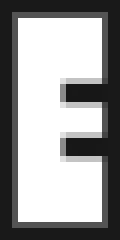 Letter E Minecraft Banner