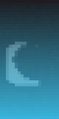 Light Blue Moon Minecraft Banner
