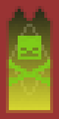 a toxic skull Minecraft Banner