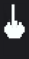 Middle finger flag (craftable) Minecraft Banner