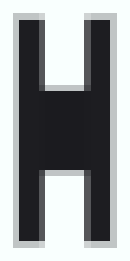 Alphabet Letter H Banner Minecraft Banner