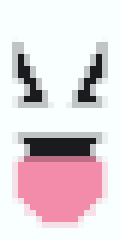 Lauhing Face Tongue Minecraft Banner