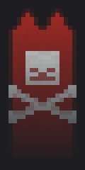 Red Skeleton Minecraft Banner