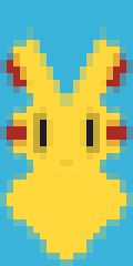 Red picachu Minecraft Banner