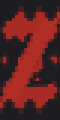 Bloody letter "Z" Minecraft Banner