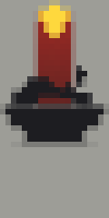Red Candle in the Night Minecraft Banner