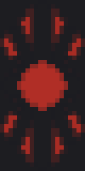 Red Sun Minecraft Banner