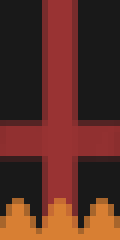 Satanic Cross Minecraft Banner