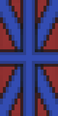 Inverted Union Jack Minecraft Banner