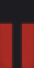 Red Black t Minecraft Banner