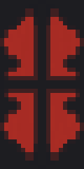 Black and red Minecraft Banner