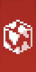 Red Block Minecraft Banner