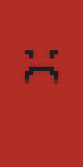 red frown Minecraft Banner