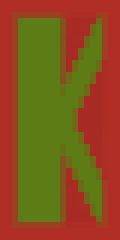 Letter K Minecraft Banner