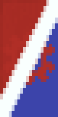 New Zealand Flag Concept (Silver Fern (Red, White and Blue)) Minecraft ...
