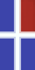 Flag of Crete (Greece) Minecraft Banner