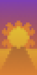 Desert Sunset Minecraft Banner