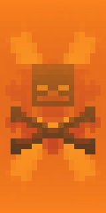 Flaming Skull Minecraft Banner