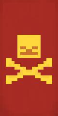 mustard skull banner Minecraft Banner