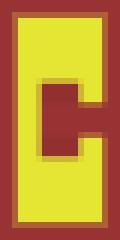 Letter C for McDonalds Minecraft Banner