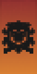 Sinister skull Minecraft Banner