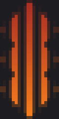 Cool Orange banner (monster energy pattern) Minecraft Banner
