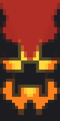 Fire Demon Minecraft Banner