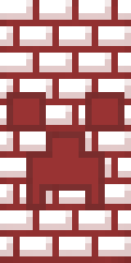 Red Creeper Banner (Brick) Minecraft Banner