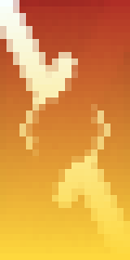 Beautiful Fiery Bird Duo Fixed Minecraft Banner