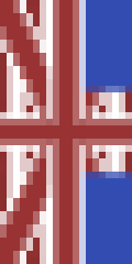 United States of Great Britain Flag Minecraft Banner