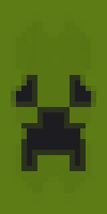 Sad creeper Minecraft Banner