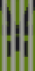 Angry Creeper in jail Minecraft Banner
